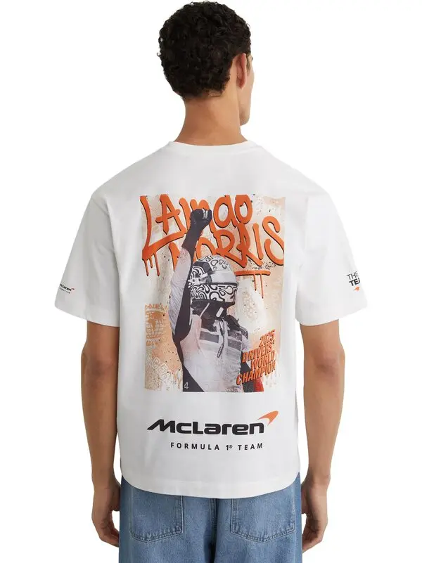 REISS X Mclaren F1 Team Winnermclaren Racing Champion-print T-shirt - White