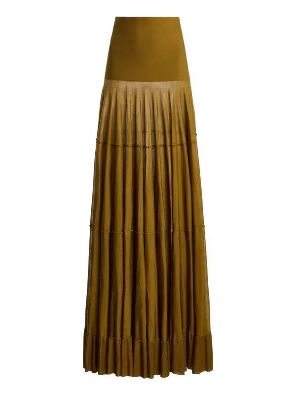 Altuzarra Gorrell Maxi Skirt - Olive