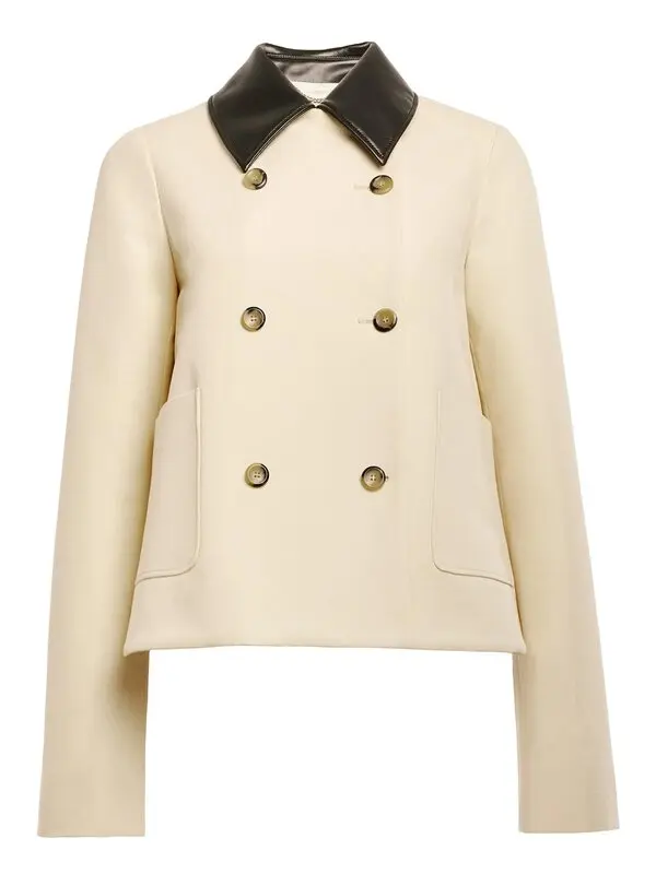 Altuzarra Harburg Cotton Jacket With Contrast Collar - Neutral