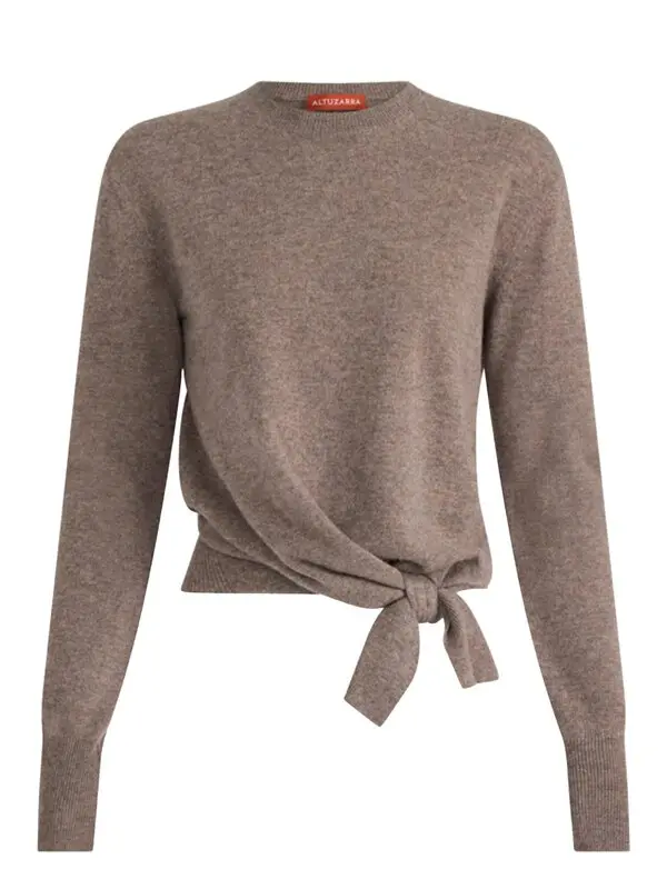Altuzarra Nalini Tie-around Cashmere Sweater - Neutral