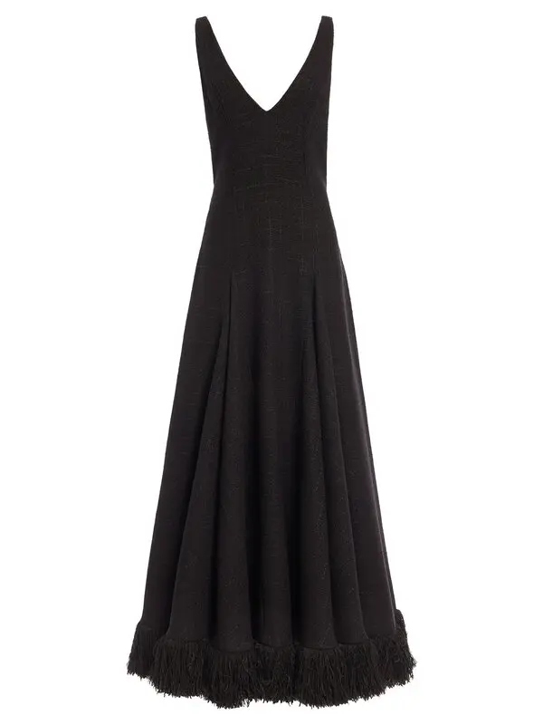 Altuzarra Roberta Cotton-blend Maxi Dress - Black
