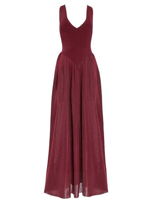 Altuzarra Lollie Maxi Dress - Burgundy