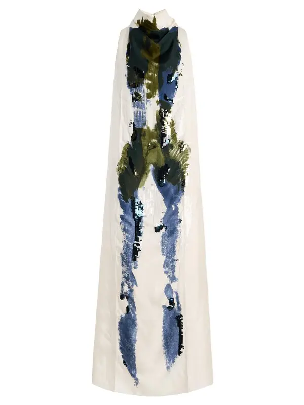 Altuzarra Silk Midi Dress - Blue