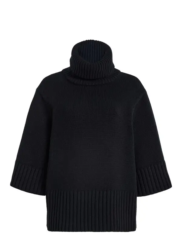 Michael Kors Funnel-neck Cashmere Sweater - Black