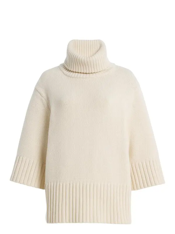 Michael Kors Funnel-neck Cashmere Sweater - Ivory