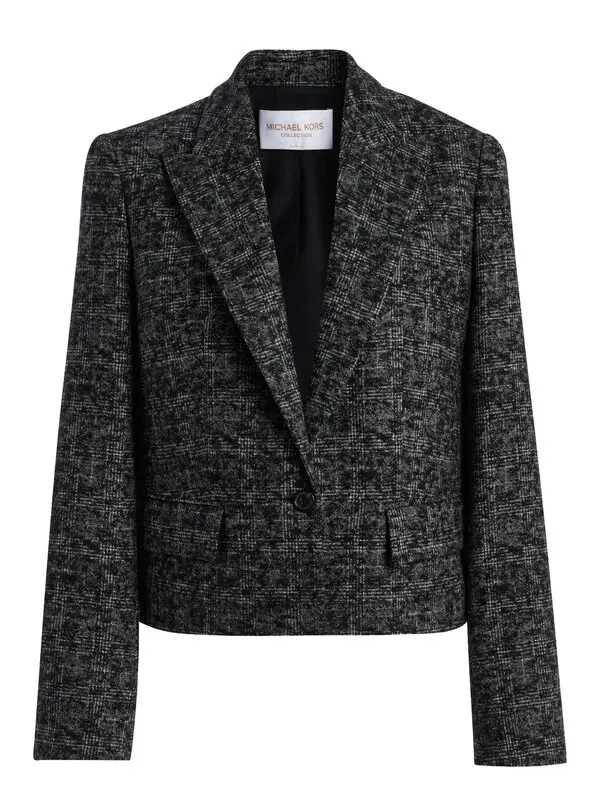 Michael Kors Tailored Virgin Wool Blazer - Black