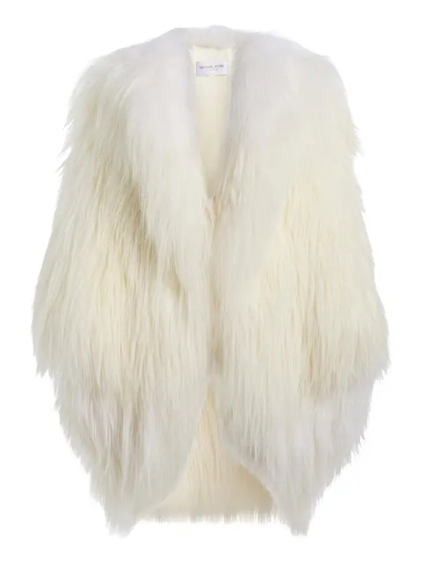 Michael Kors Bubble Shearling Coat - Ivory