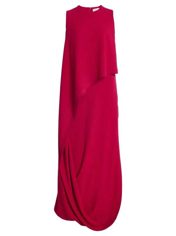 Michael Kors Draped Midi Dress - Berry