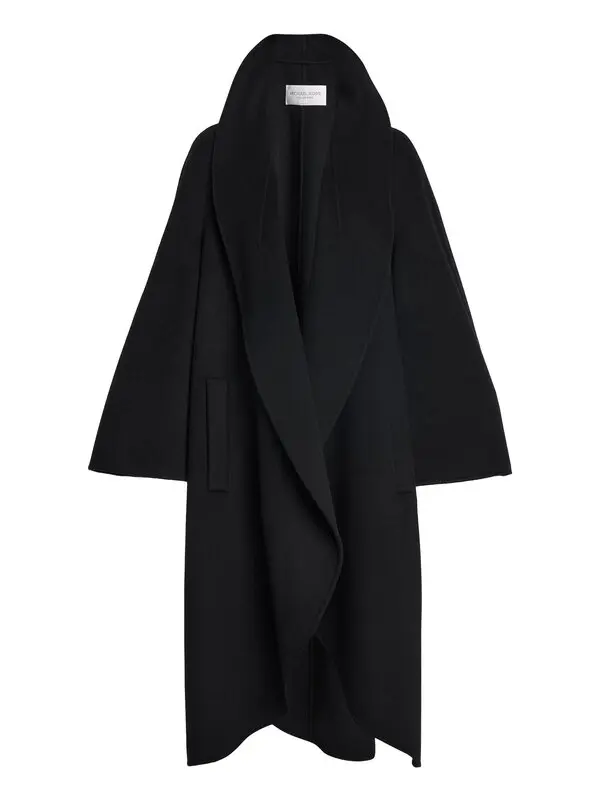Michael Kors Oversized Virgin-wool Coat - Black