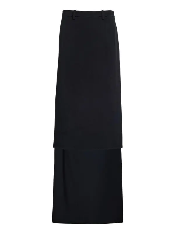 Michael Kors Train-detailed Midi Skirt - Black