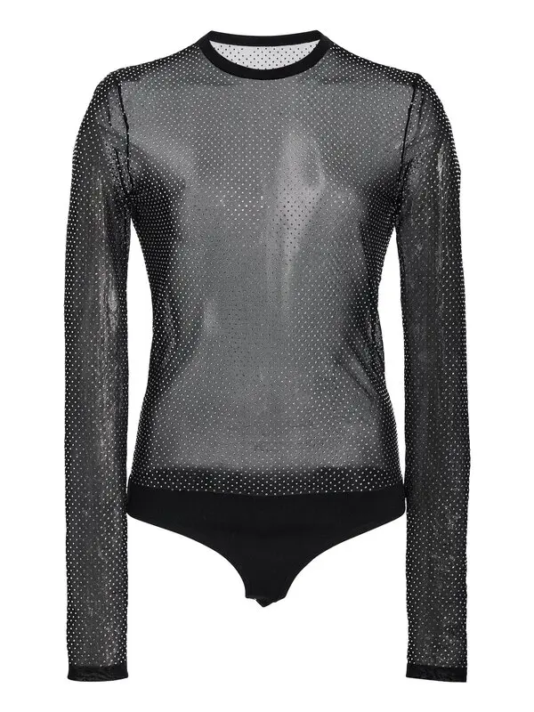 Michael Kors Sheer Bodysuit - Black