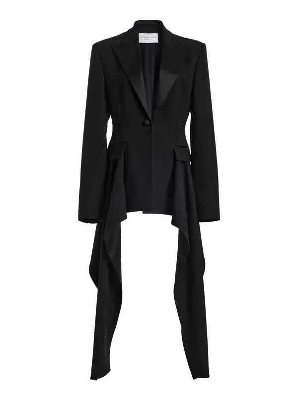 Michael Kors Cascade Tuxedo Blazer - Black
