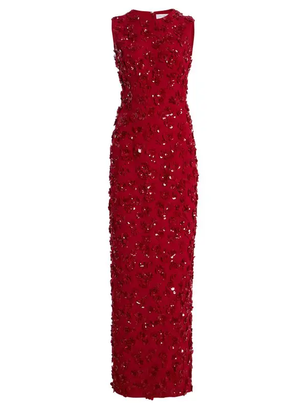 Michael Kors Sequined Gown - Red