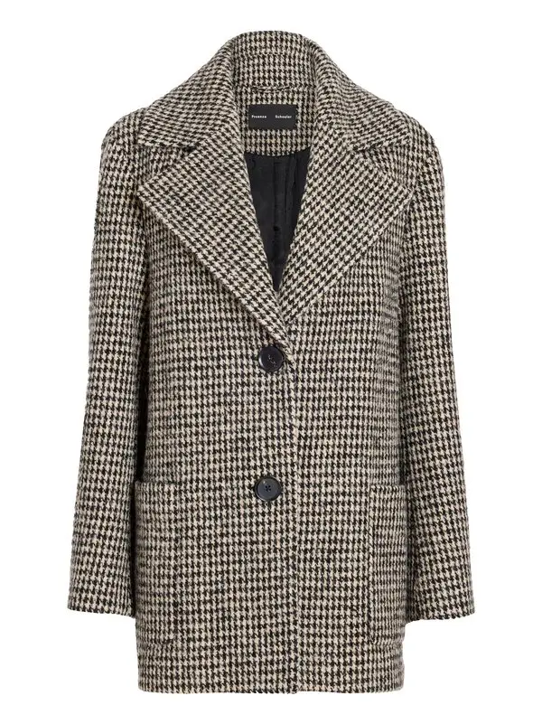 Proenza Schouler Brushed Wool-blend Jacket - Black/white