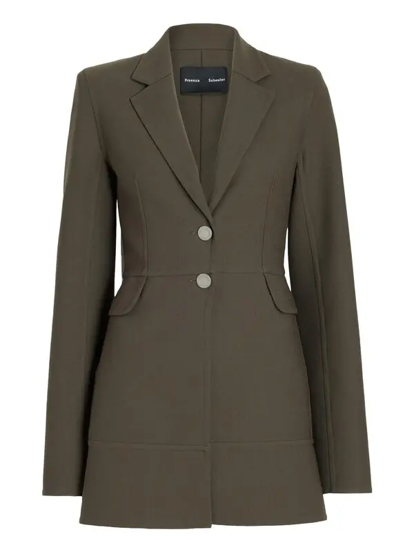 Proenza Schouler Maera Wool-blend Blazer - Khaki