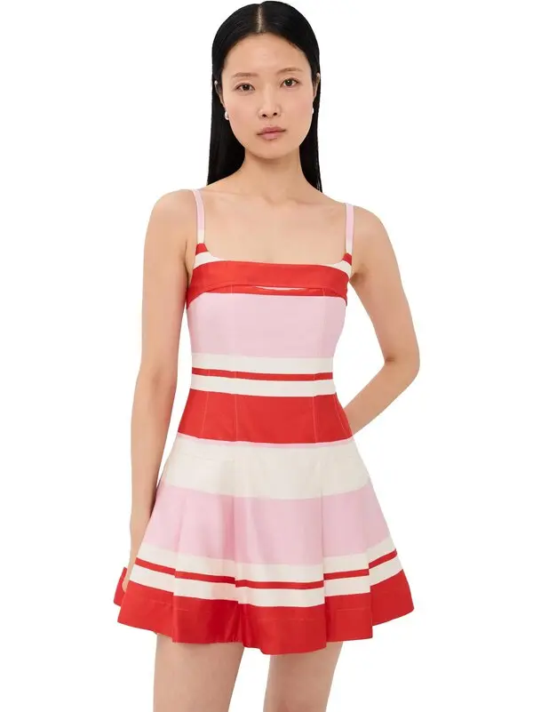 Simkhai Nelly Bustier Mini Dress - Tulip Stripe