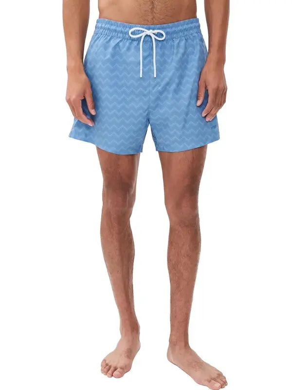 Missoni Mid-length Swim Shorts - Light Blue Tones