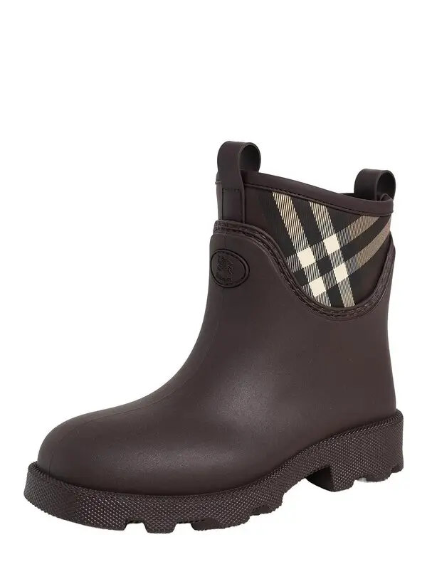 Burberry Rubber Marsh Stamp Low Boots - Brown/mahogany Ip Ch