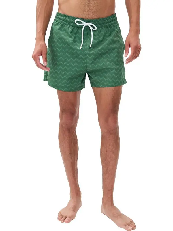 Missoni Mid-length Swim Shorts - Green Tones