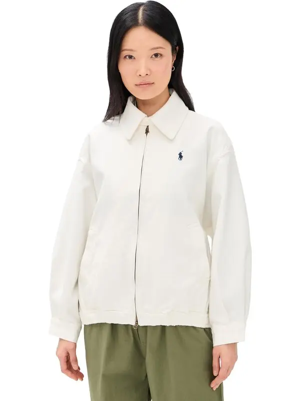 Polo Ralph Lauren Cotton Bomber Jacket - Trophy Cream