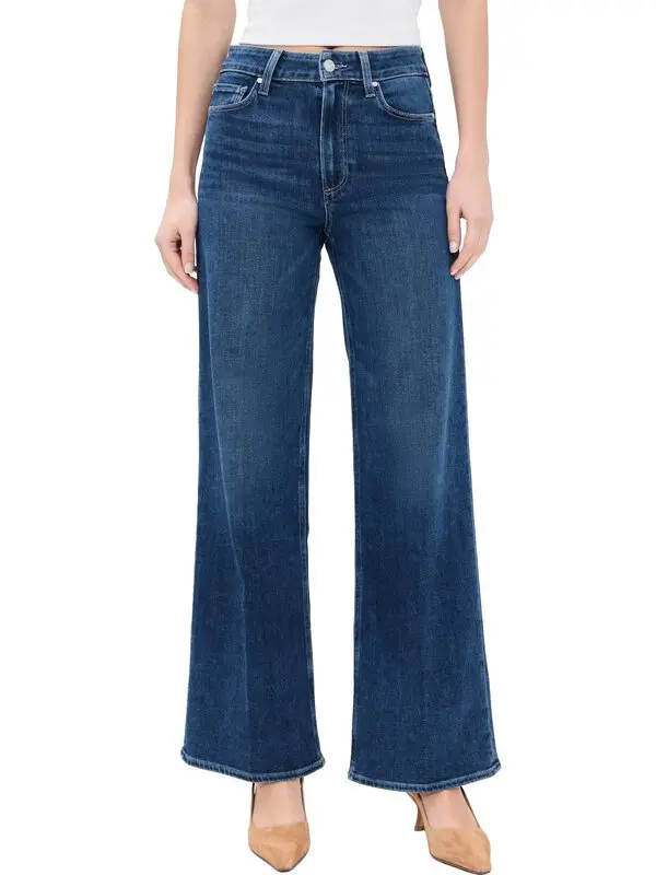 Paige Anessa High-rise Wide-leg Jeans - Amalfi Tide