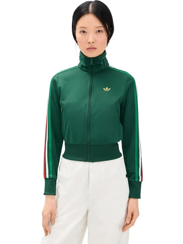 Adidas Firebird Classic Track Top - Team Dark Green/bold Green/wh