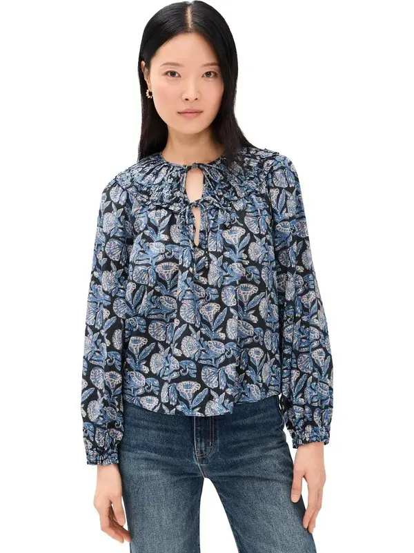 Ulla Johnson Florelle Long Sleeve Blouse - Zinnia