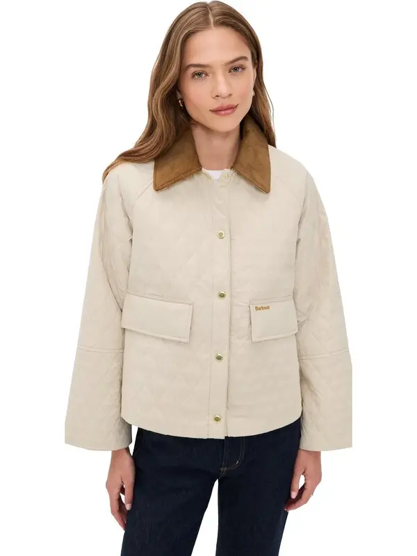 Barbour Kirby Quilted Jacket - Jasmine/dress
