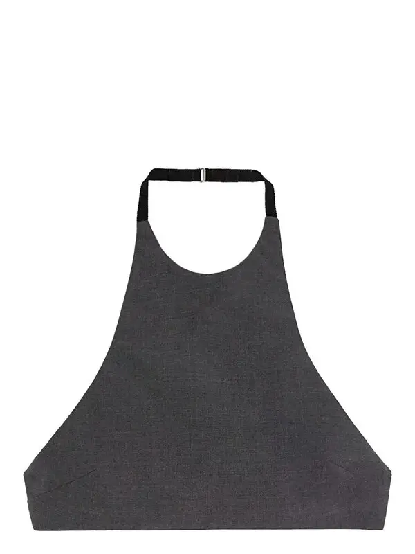 JIL SANDER Poplin Halter Top - Grey