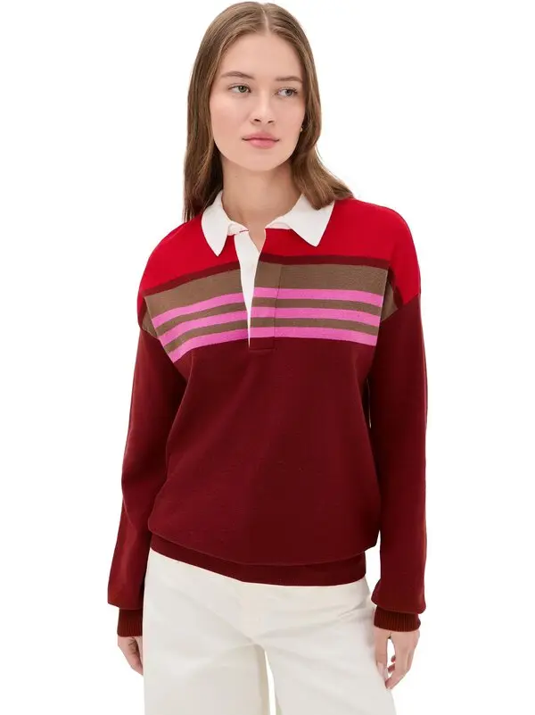 Staud Sail Top - Cardinal Multi Stripe
