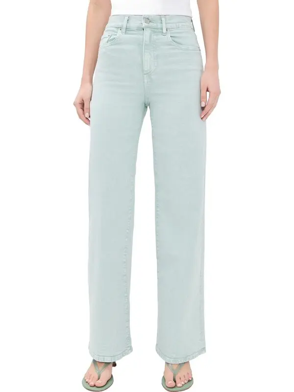 LE JEAN High-rise Column Jeans - Minty