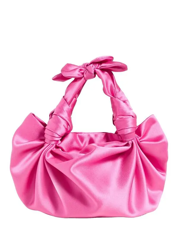 NLA COLLECTION Knot Detail Handheld Bag - Bubblegum Pink