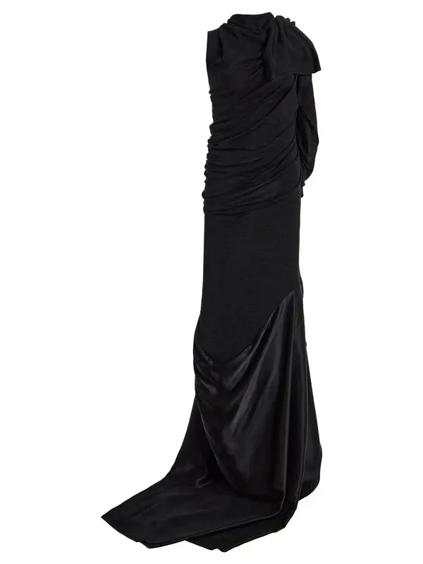 ZANKOV Joan Wool-silk Maxi Dress - Black