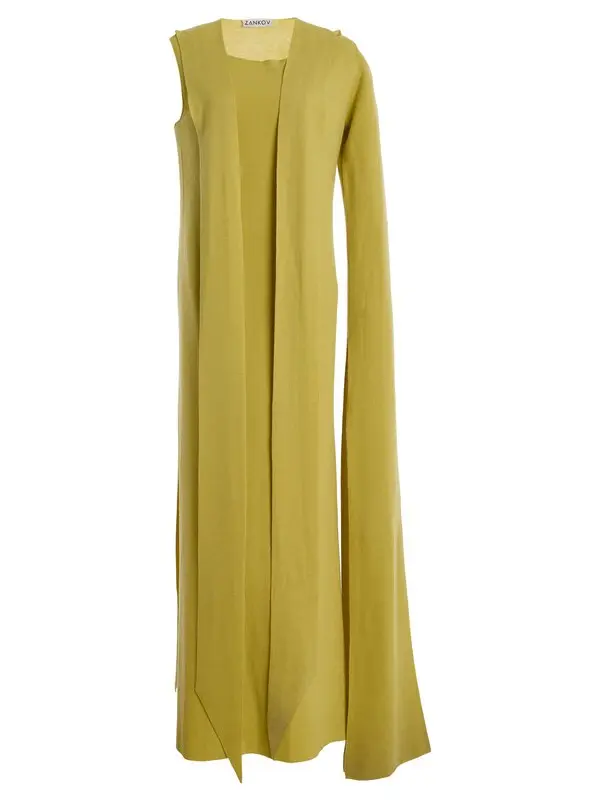 ZANKOV Merino Wool Maxi Dress - Yellow