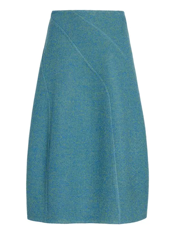 Proenza Schouler Wool-blend Midi Skirt - Green