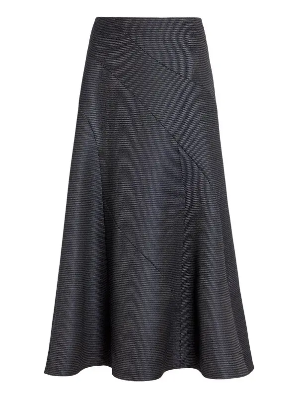 Proenza Schouler Kenza Wool-blend Midi Skirt - Print