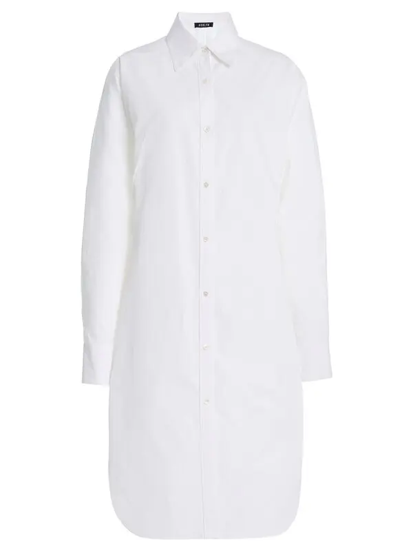 ASHLYN Wool-blend Shirt Dress - White