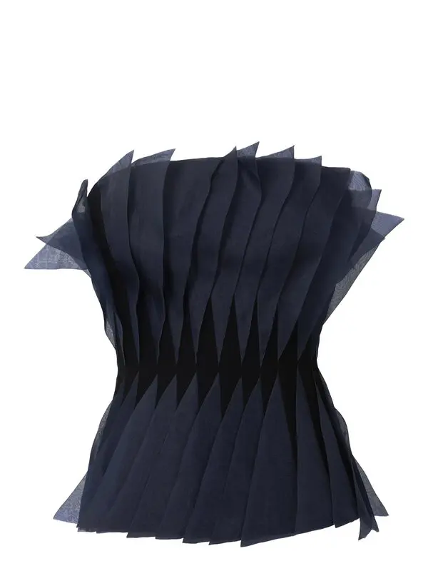 CHORUS Alexis Silk Blend Top - Blue