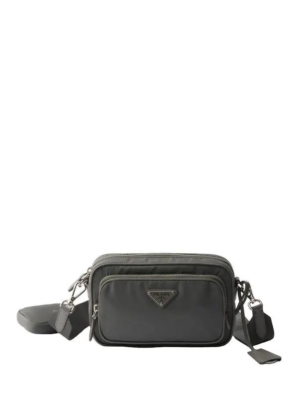 Prada Re-nylon Mini Shoulder Bag - Mercury Gray