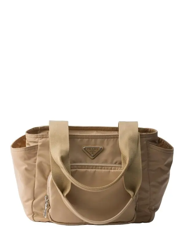 Prada Re-nylon Tote Bag - Camel Brown
