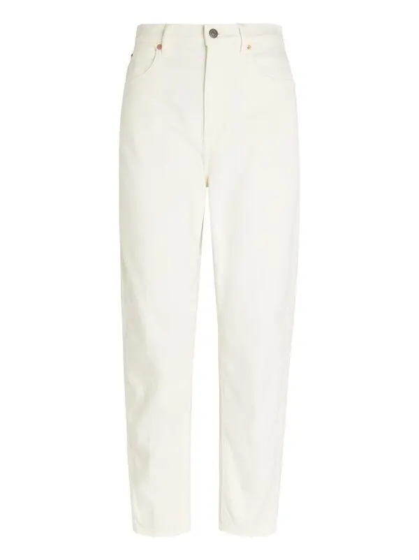 Polo Ralph Lauren Curved Tapered-leg Jeans - White