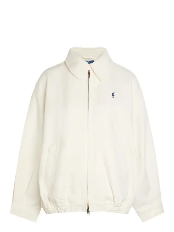 Polo Ralph Lauren Logo-embroidered Twill Jacket - Cream