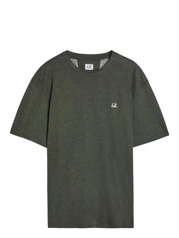 C.P. COMPANY Logo-print Cotton T-shirt - Dark Grey