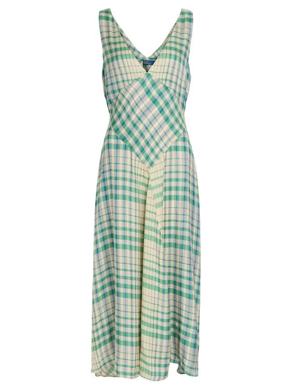 Polo Ralph Lauren Plaid Woven Midi Dress - Multicoloured 1