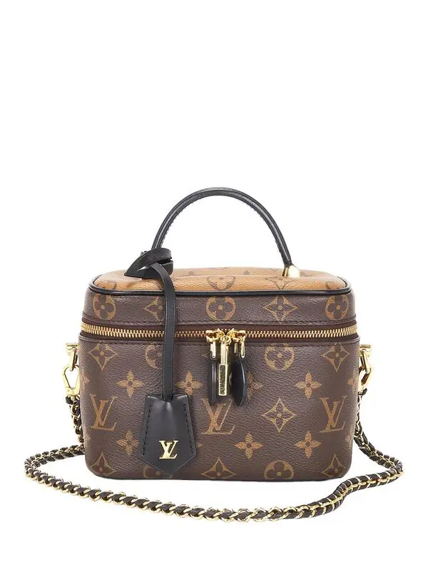 LOUIS VUITTON Monogram Reverse Vanity Pm Bag - Brown