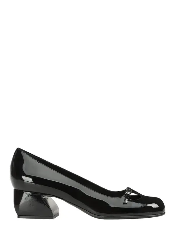 SERGIO ROSSI Sr Rossi 45mm Leather Pumps - Black