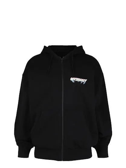 Givenchy World Tour Zip-up Hoodie - Black