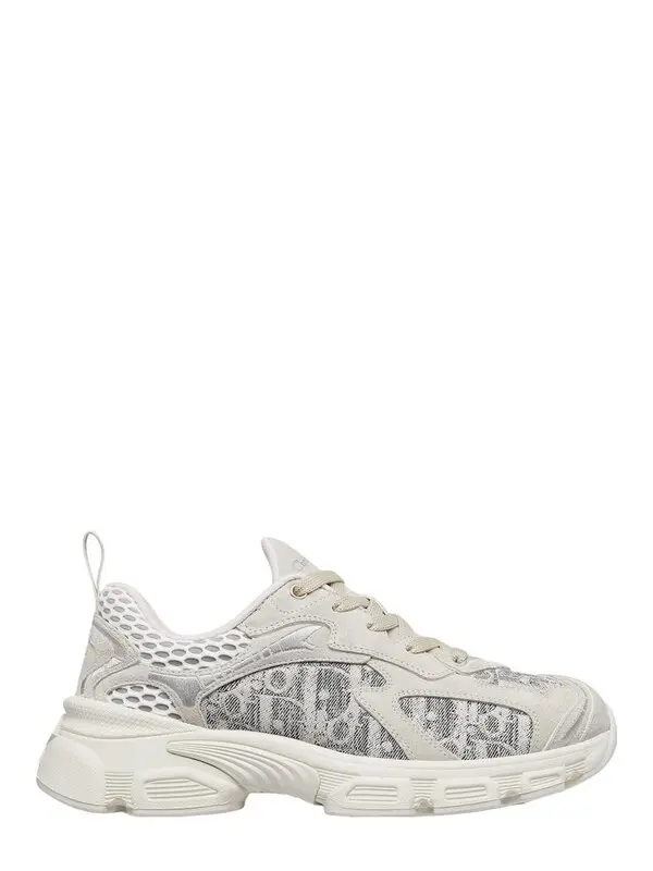 Dior Vibe Oblique Sneakers - Deep Grey/white/light Grey