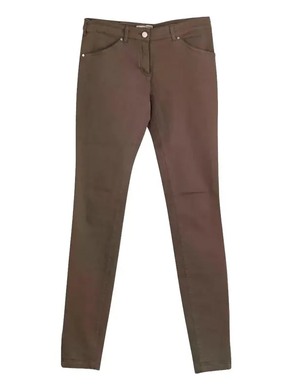 Balenciaga Skinny Cotton Jeans - Brown