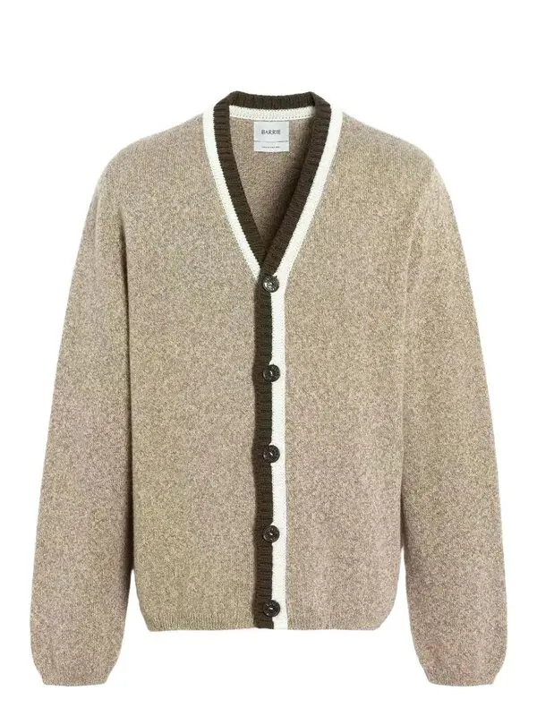 BARRIE V-neck Cashmere Cardigan - Neutrals